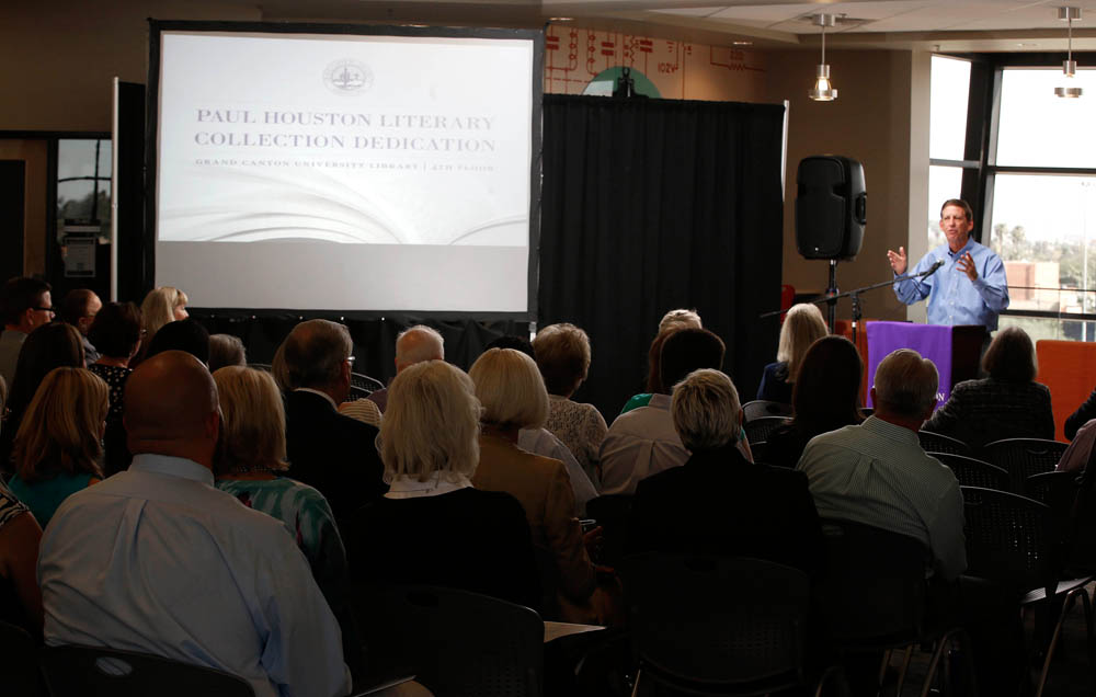 Dedication of the Paul Houston Literary Collection - GCU News
