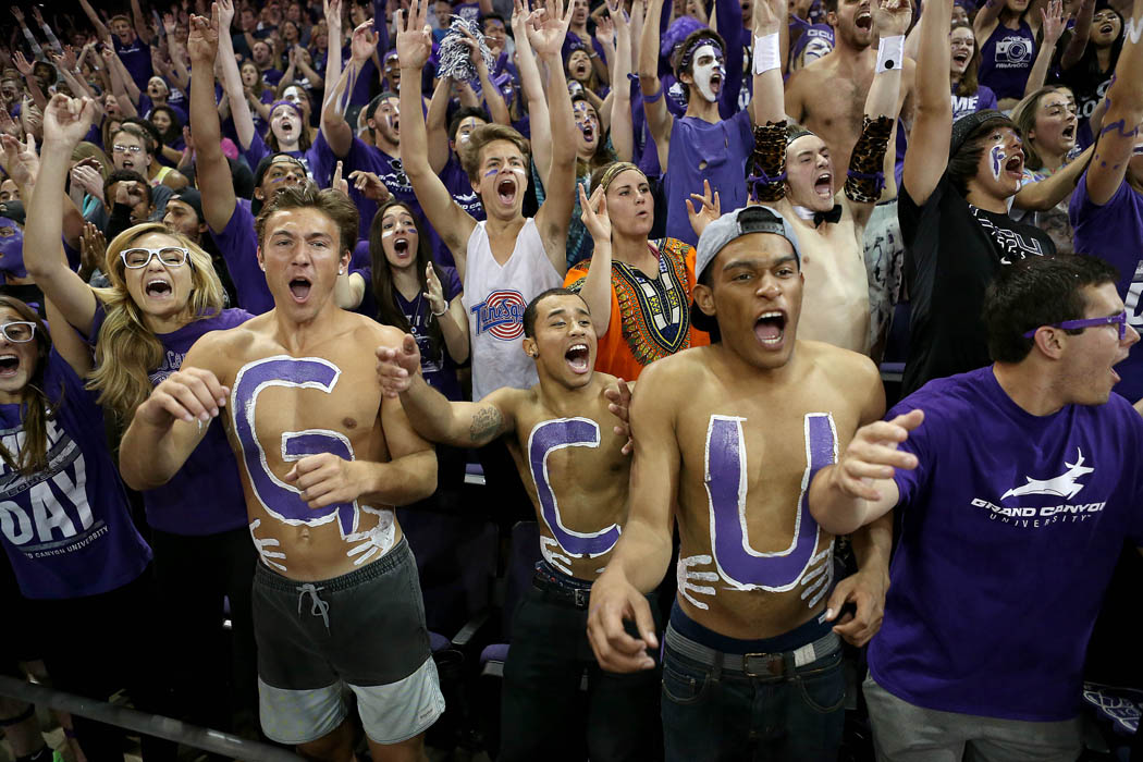 GCU celebrates online community at reception, game - GCU News