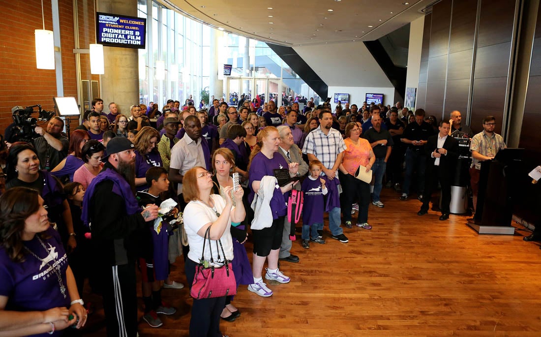 GCU celebrates online community at reception, game - GCU News