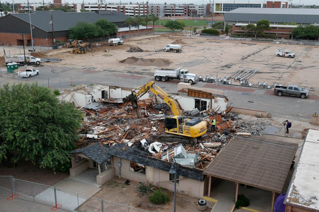 Building 9 comes a-tumblin' down - GCU News