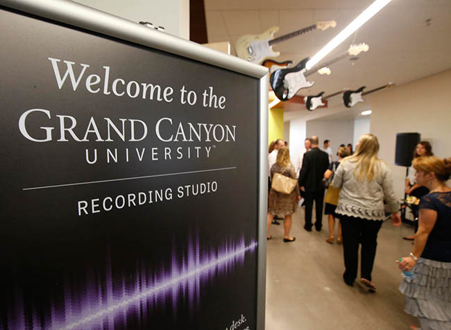 New recording studio features room(s) with a view - GCU News