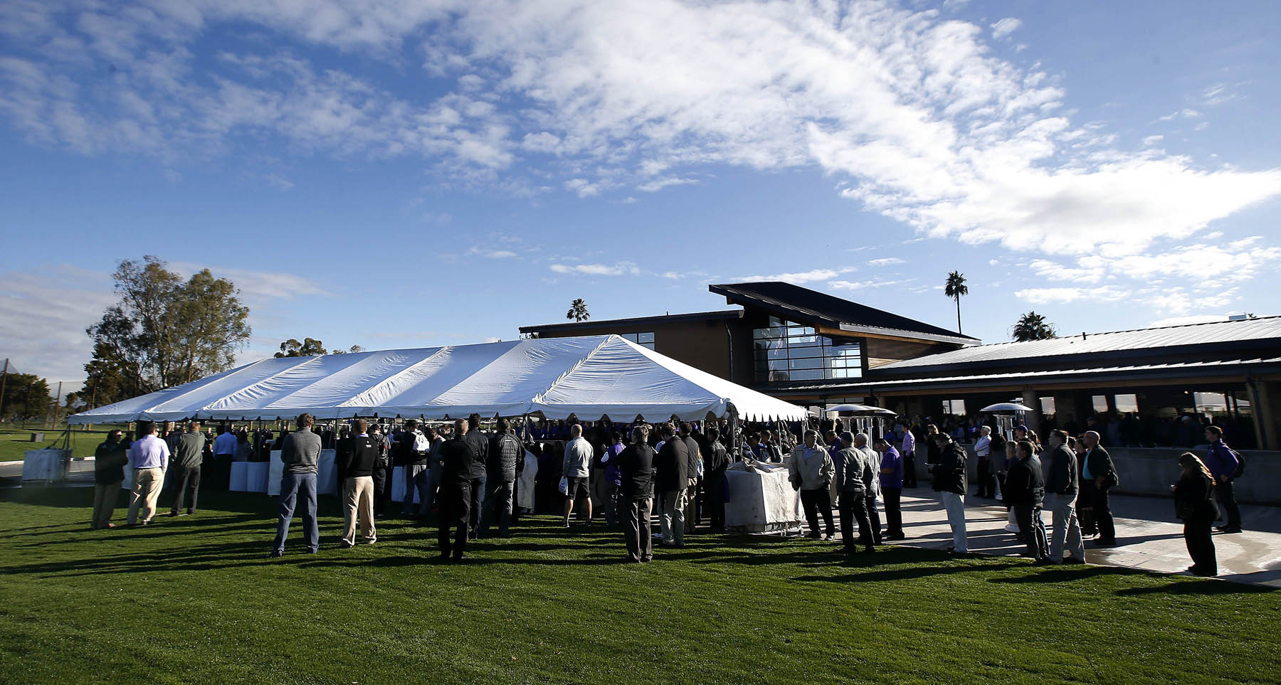 Weather cooperates for GCU Golf Course grand opening - GCU News