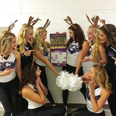 GCU cheerleaders and dancers pose for 2016 calendar - GCU News