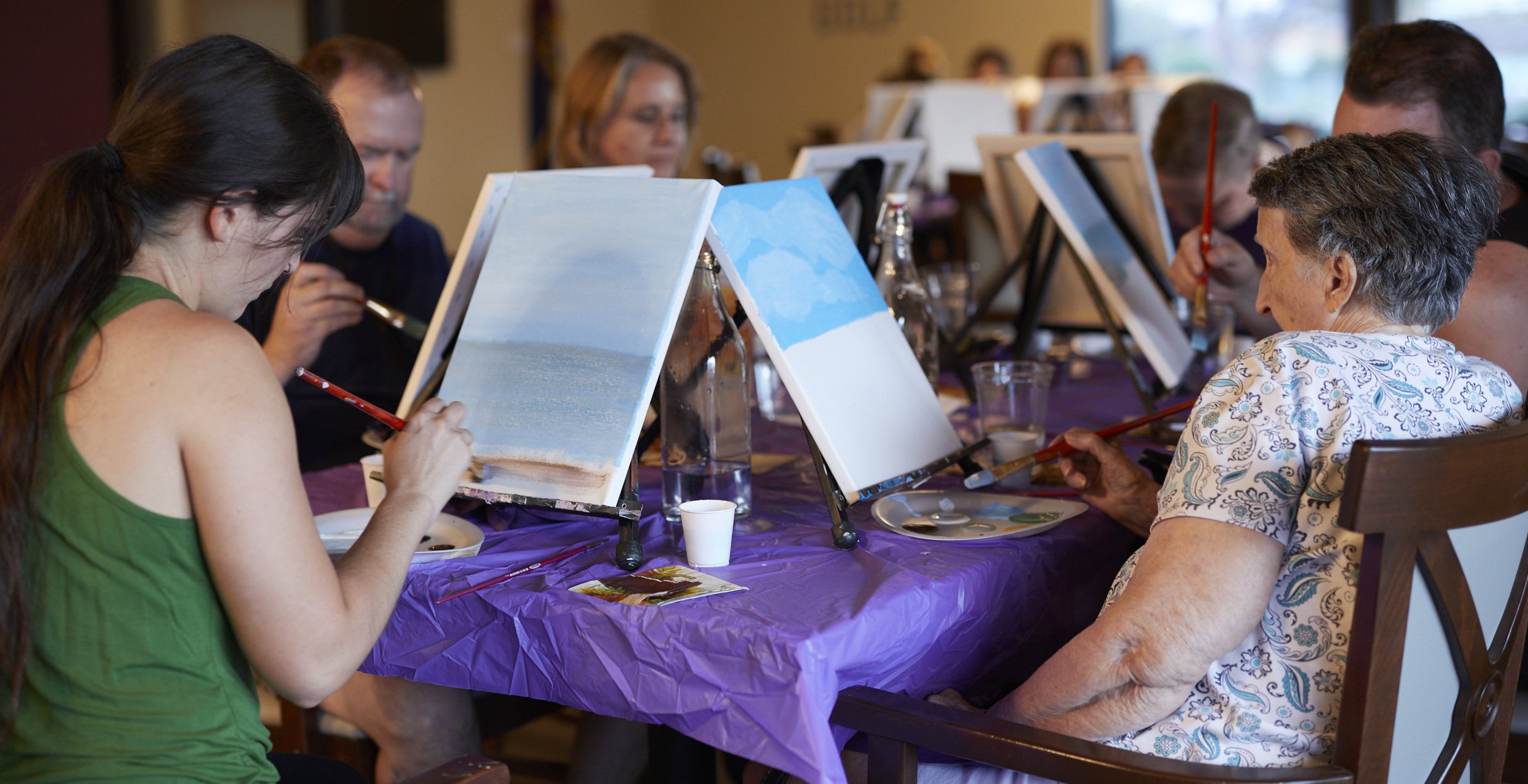 Slideshow: 'Dine and Paint with a Sunset View' - GCU News