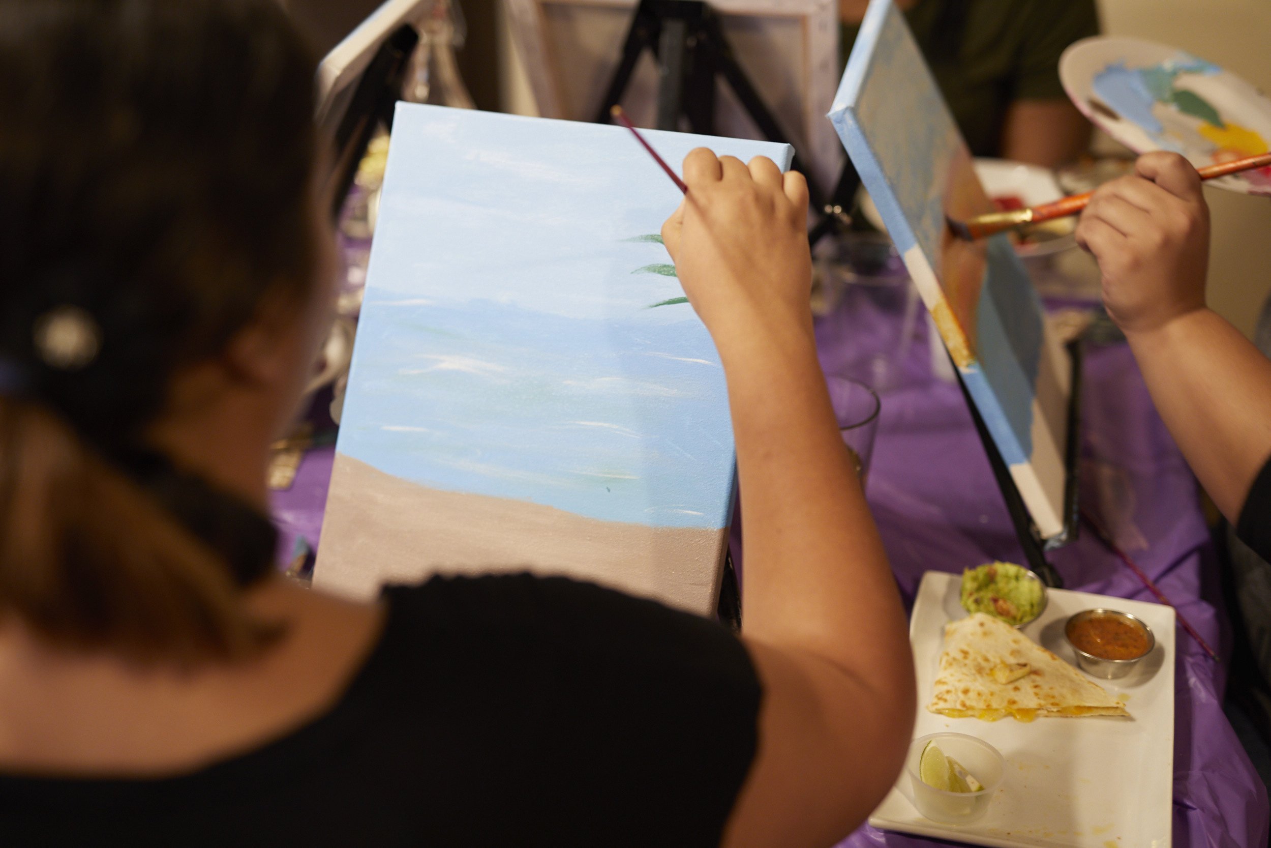 Slideshow: 'Dine and Paint with a Sunset View' - GCU News