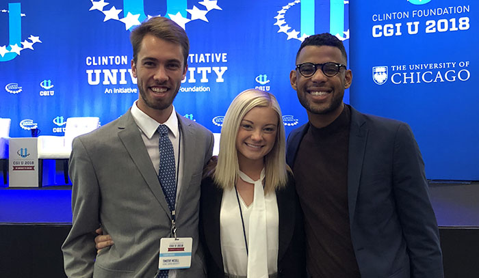 GCU trio meets movers and shakers at Clinton event - GCU News