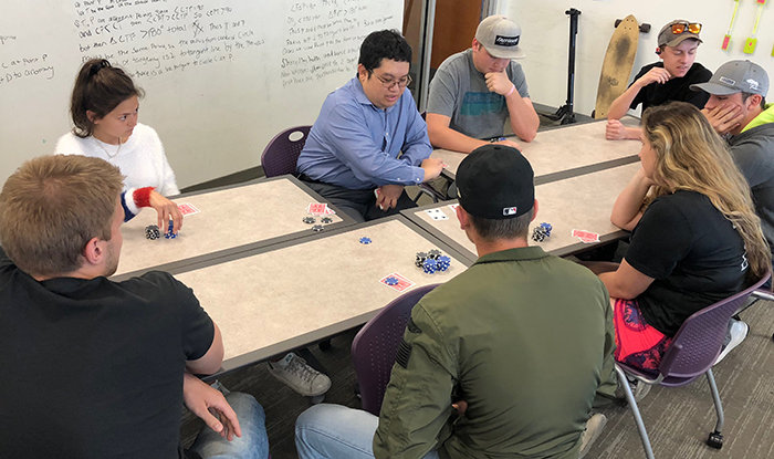 Math Poker Day: Students learn when to hold 'em - GCU News