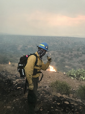 Grand Canyon University student battles intense wildfires