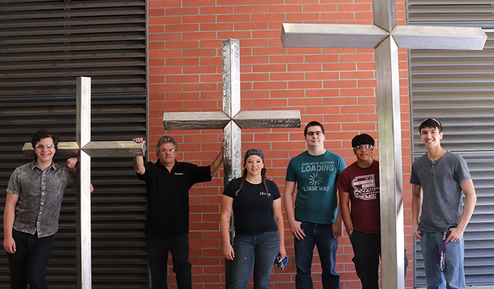 New crosses rise up in busy campus location - GCU News