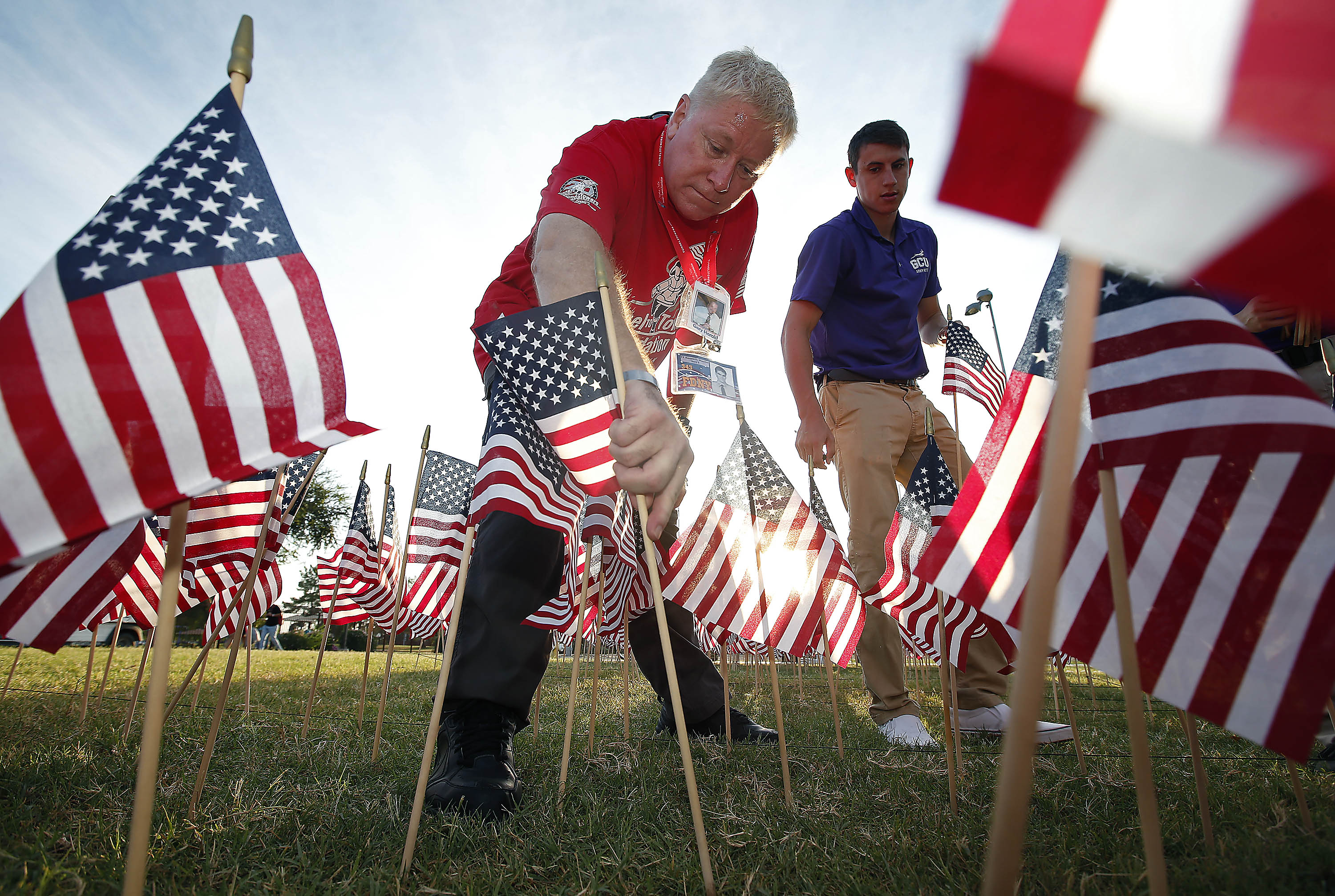 Slideshow: Army ROTC's 9/11 flag-planting event - GCU News