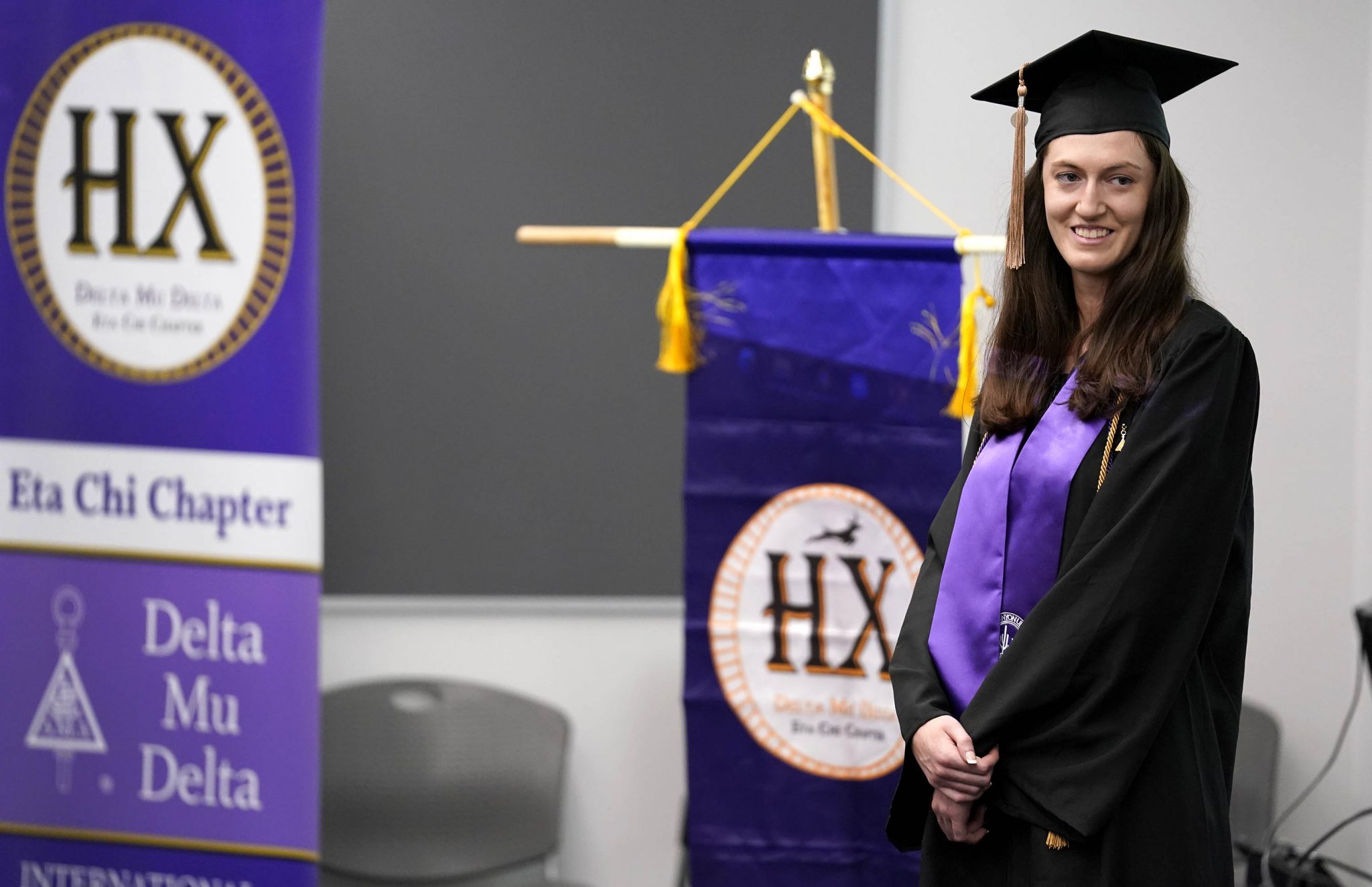 Slideshow: Delta Mu Delta spring 2022 induction - GCU News