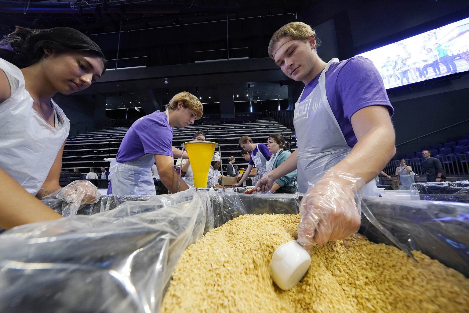 No Child Hungry meal packing - GCU News