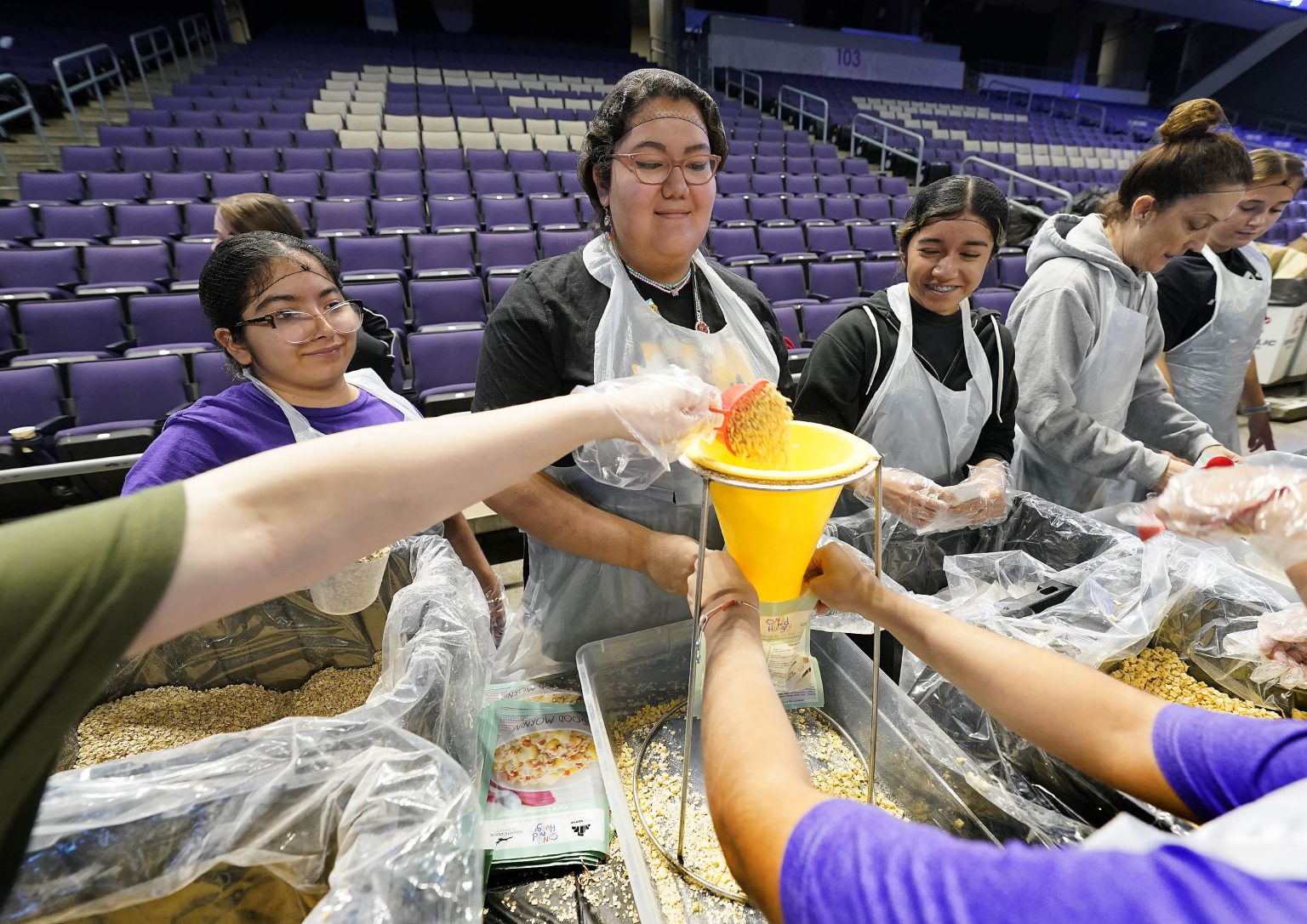 No Child Hungry meal packing - GCU News
