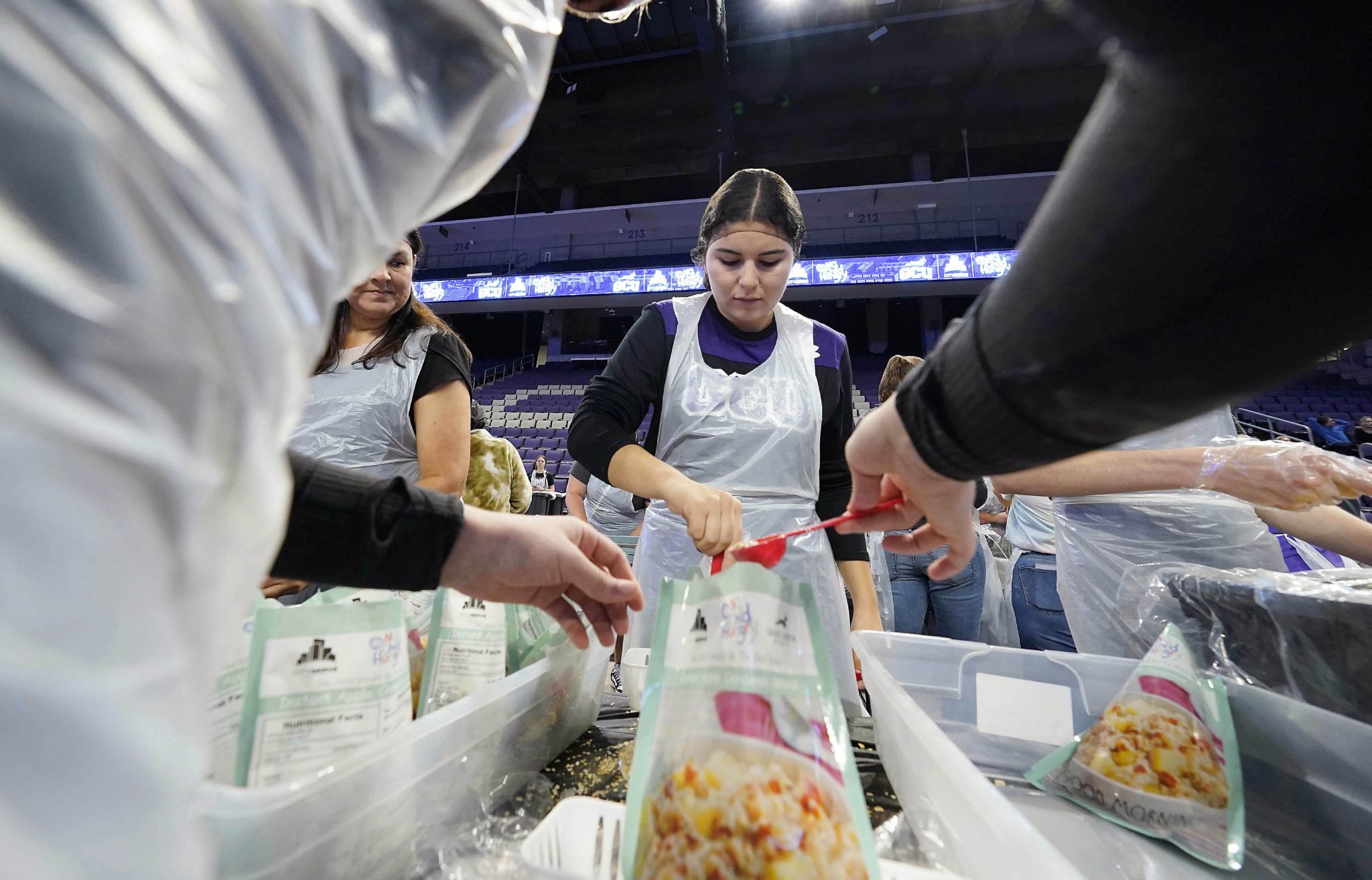 No Child Hungry meal packing - GCU News