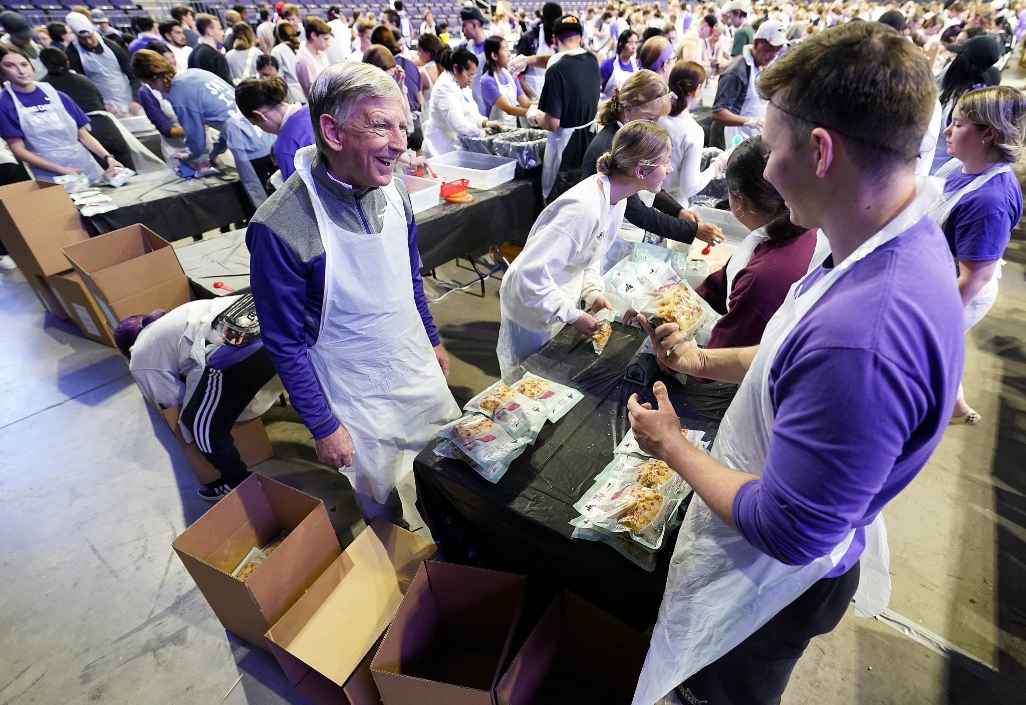 No Child Hungry meal packing - GCU News