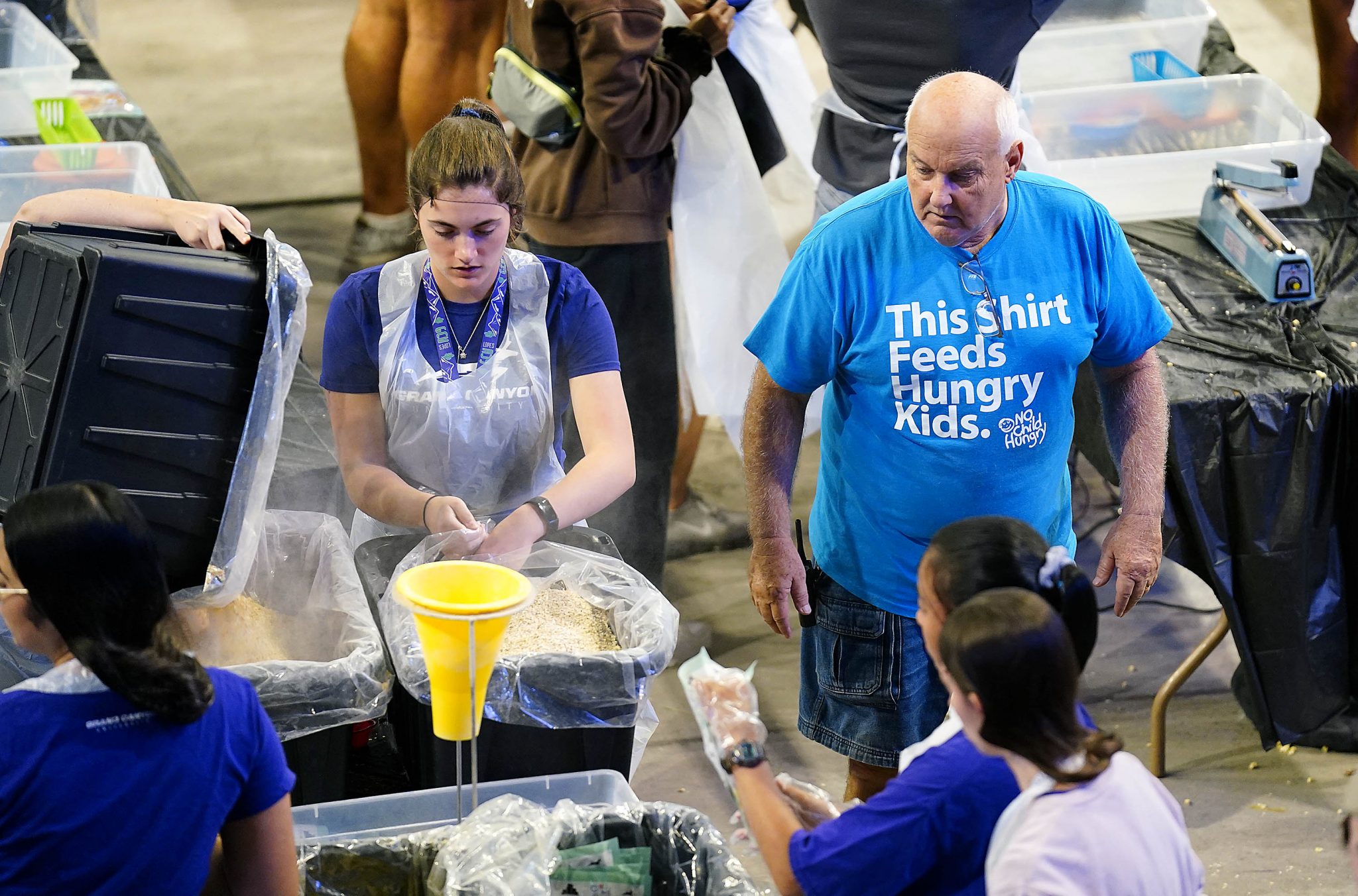 No Child Hungry meal packing - GCU News
