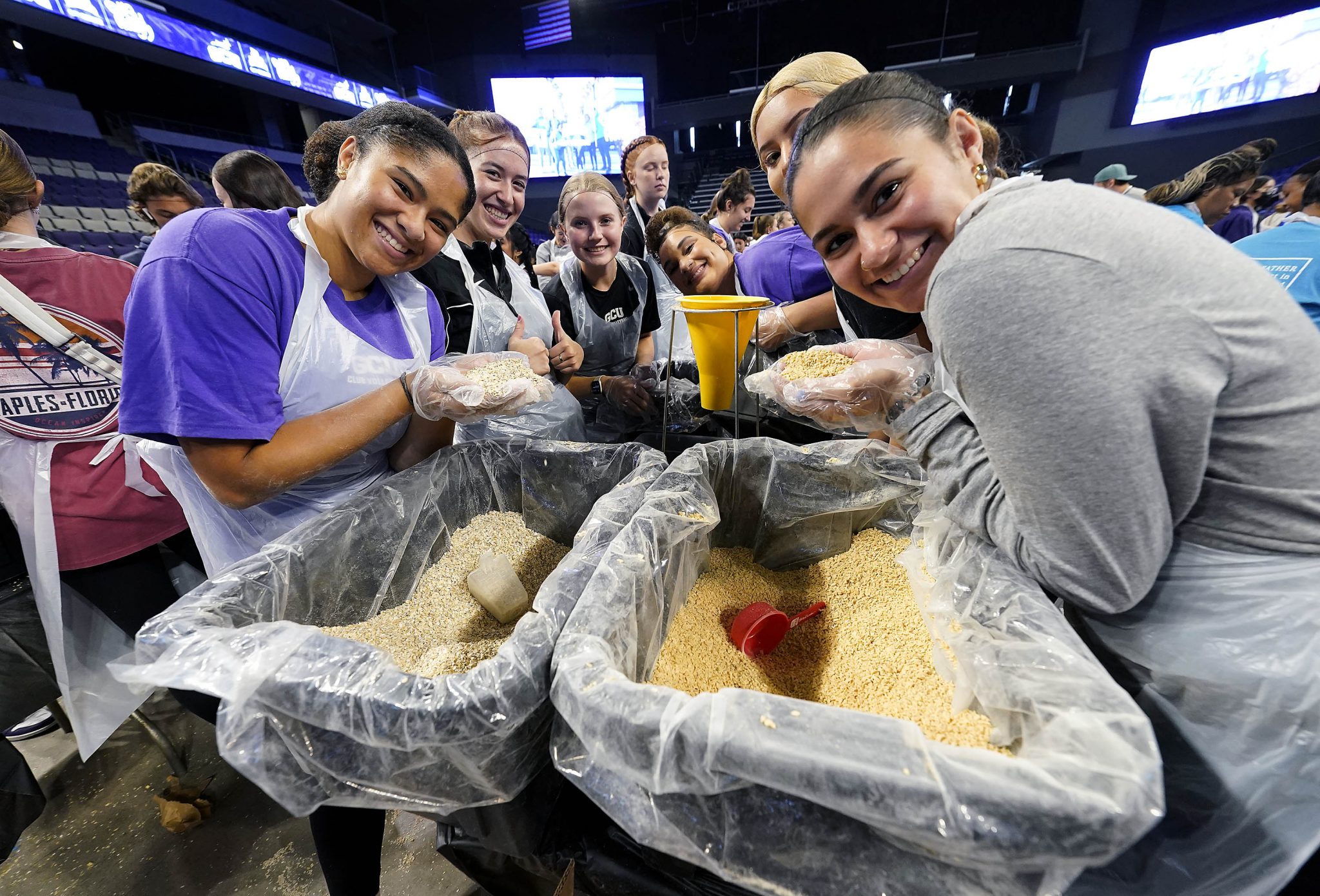 No Child Hungry meal packing - GCU News