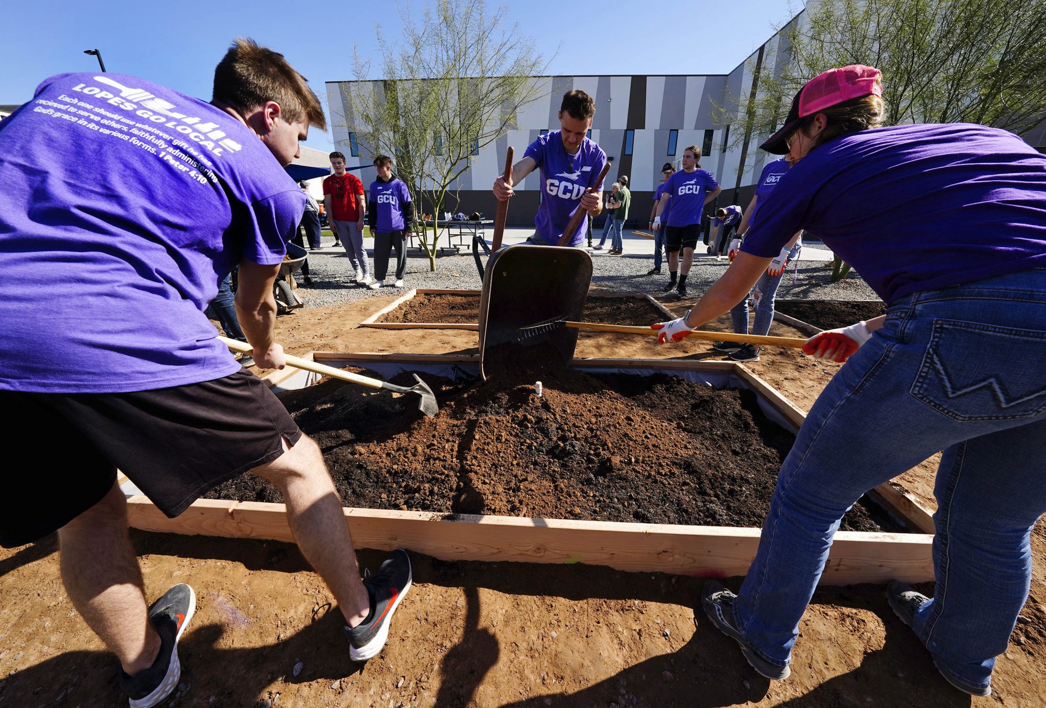 Lopes Go Local volunteers plant seeds of kindness - GCU News