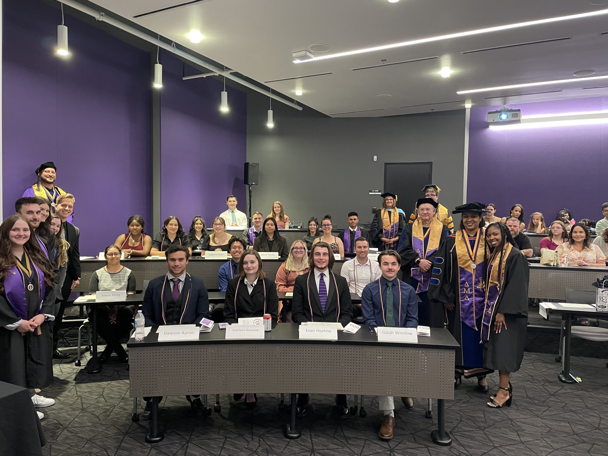 Almost 100 new members inducted into GCU's Delta Mu Delta chapter - GCU ...