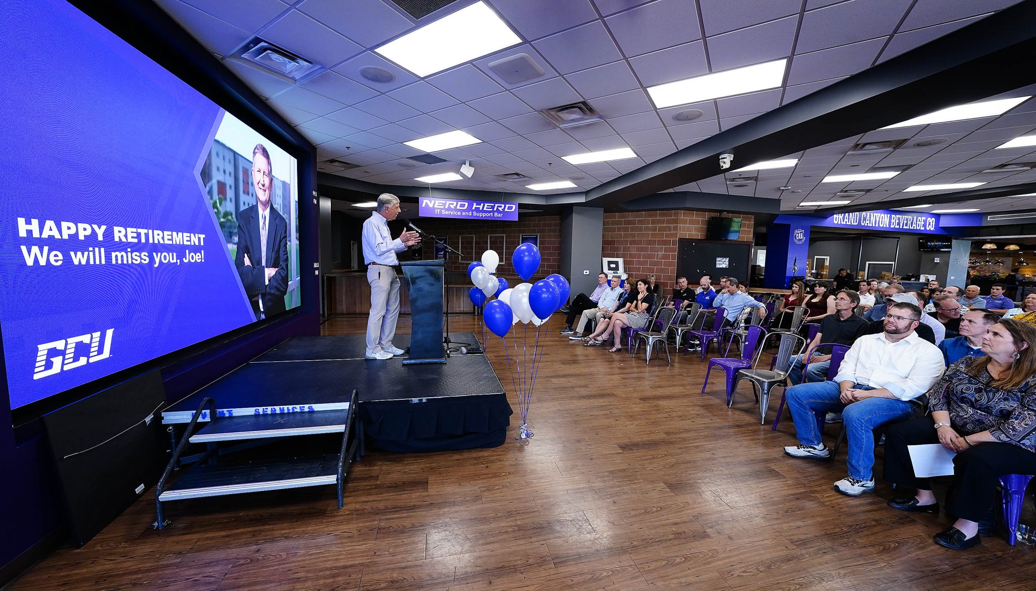 Joe Mildenhall retirement party - GCU News
