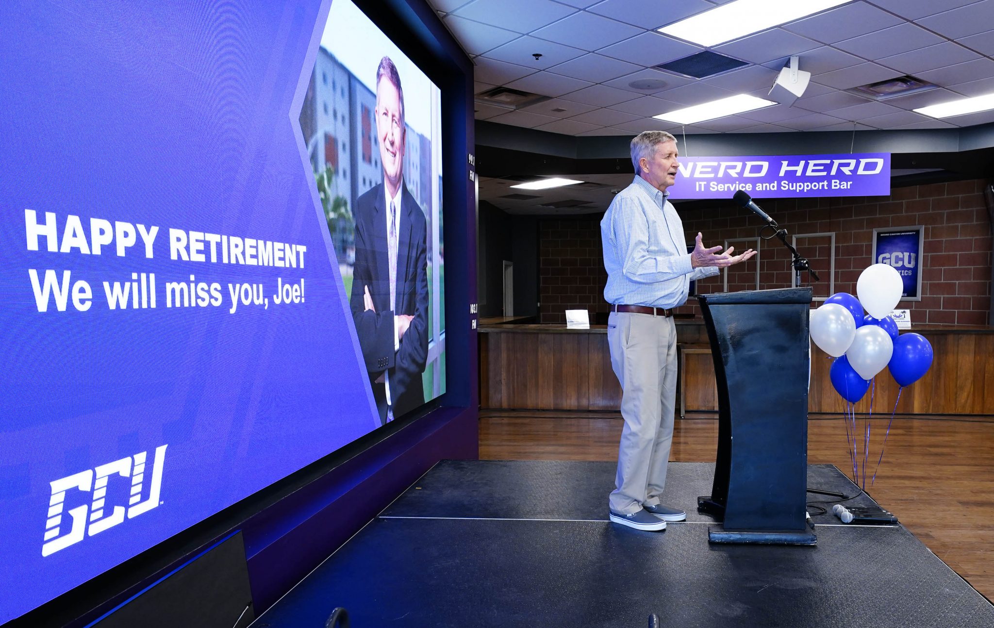 Joe Mildenhall retirement party - GCU News