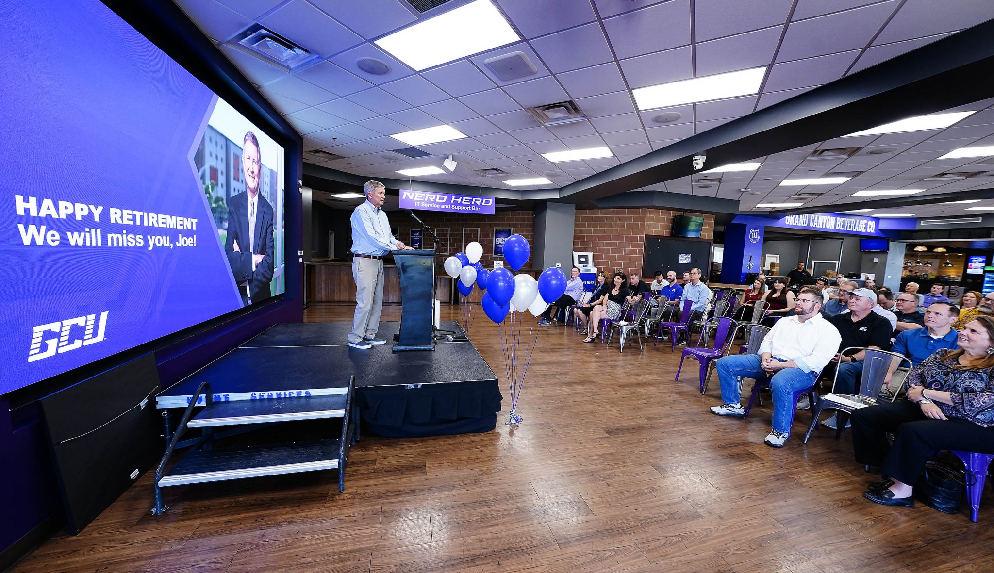 Joe Mildenhall retirement party - GCU News