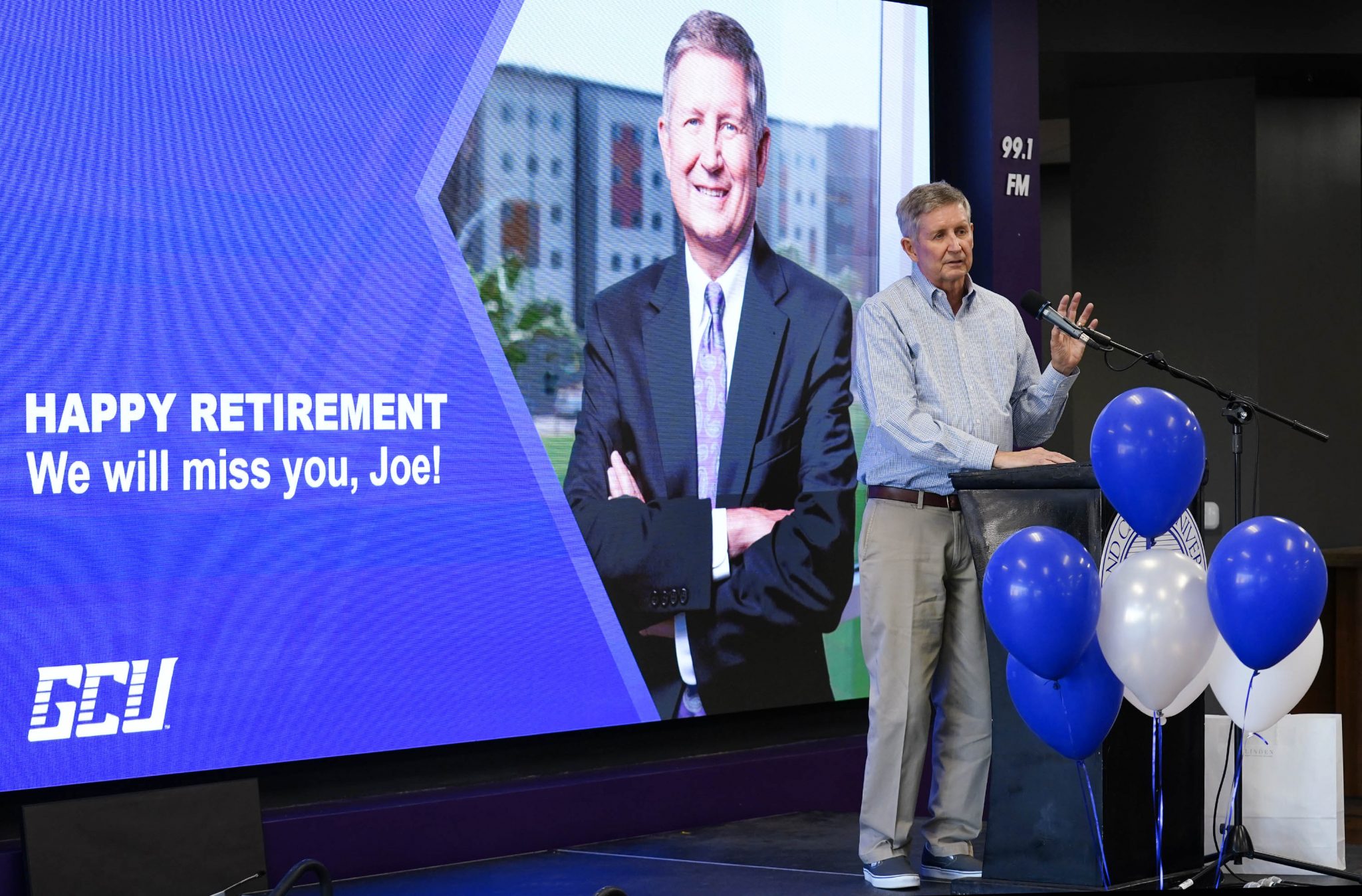 Joe Mildenhall retirement party - GCU News