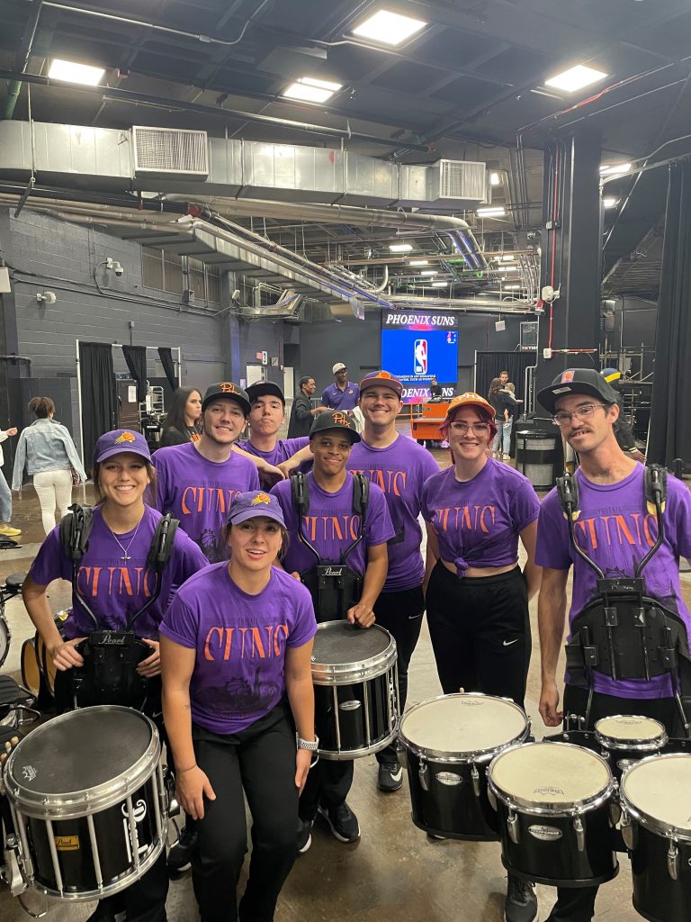 GCU drummers in rhythm with Phoenix Suns - GCU News