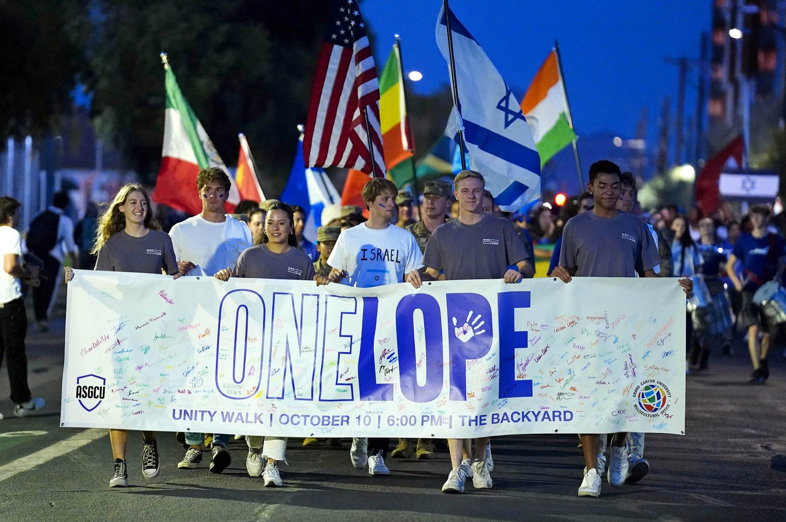 Students step up the sense of community at Unity Walk - GCU News