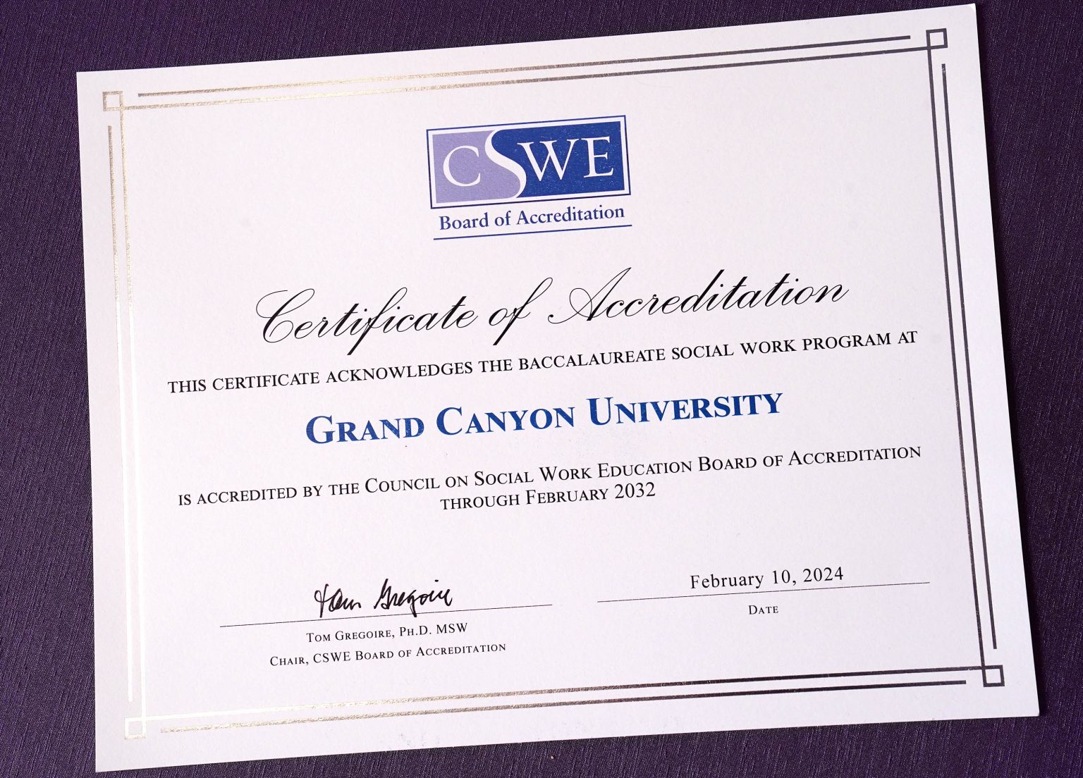 Social work program earns accreditation, students prepared to meet high ...