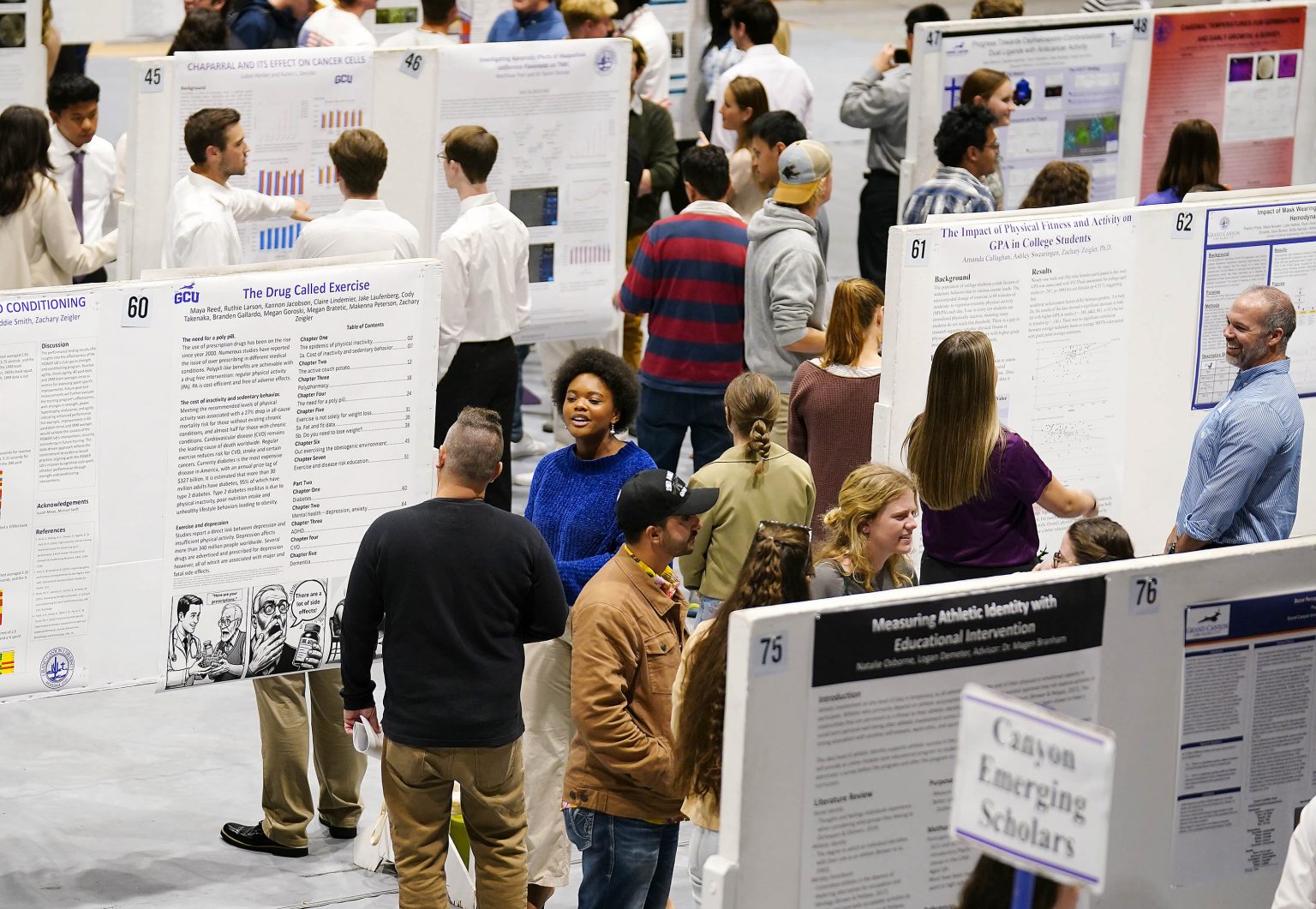 Canyon Undergraduate Research Conference was poster perfect - GCU News