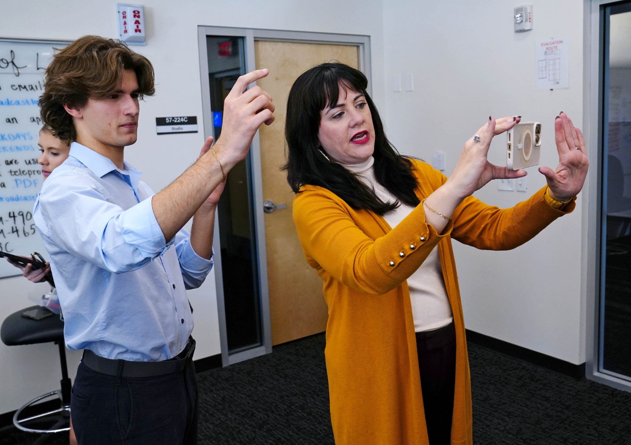 Instructor finds a funny rhythm, and her broadcast students are on the ...