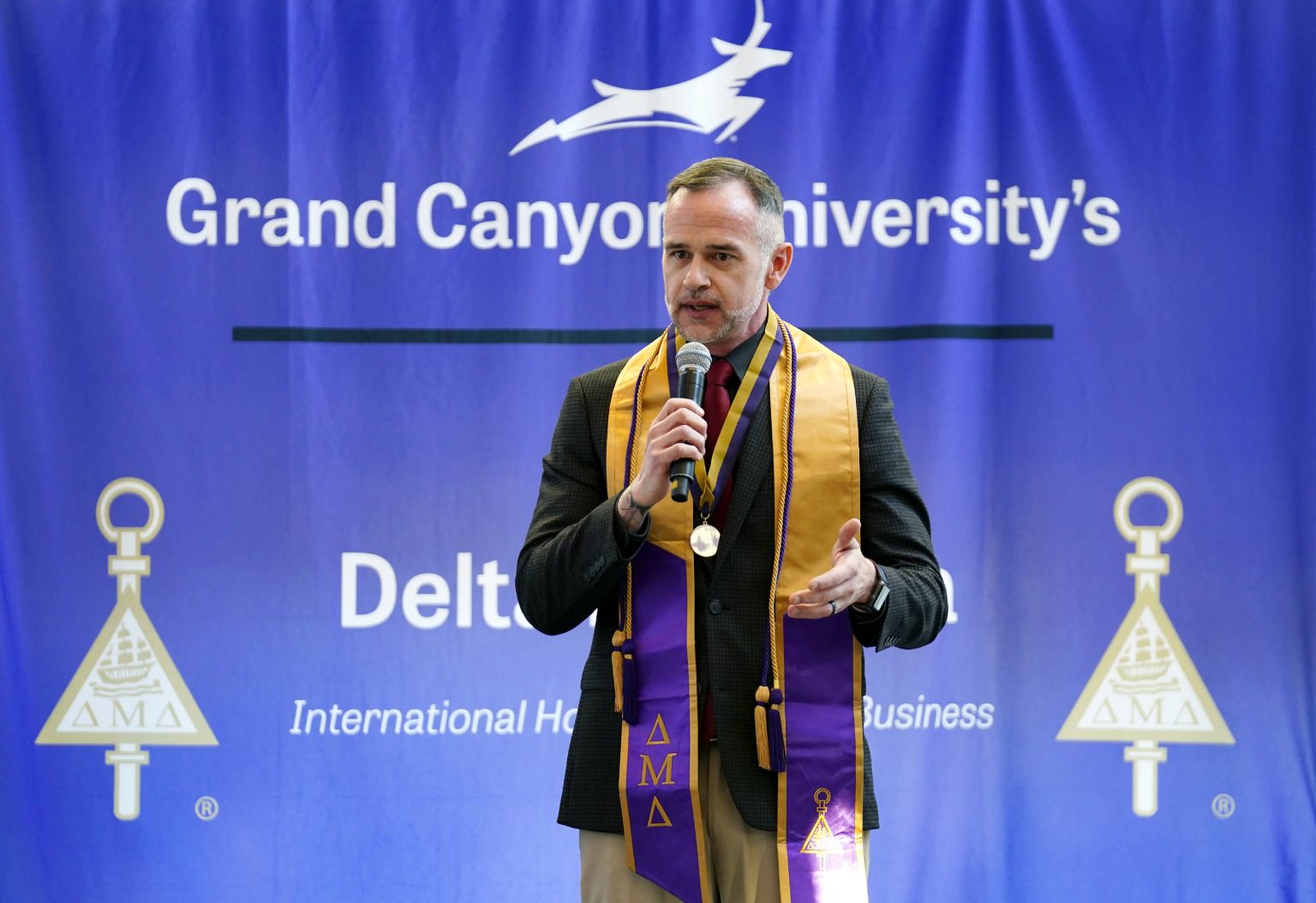 Delta Mu Delta winter induction ceremony - GCU News