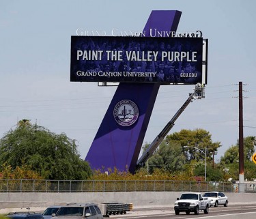 GCU installs new message board on freeway - GCU News